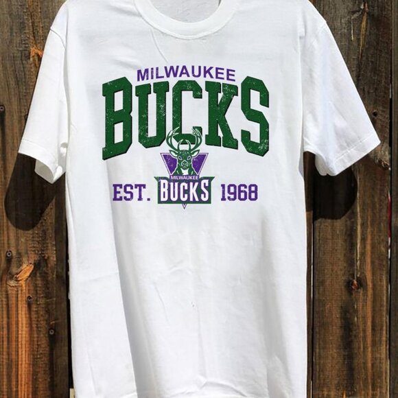 Tops | Retro Milwaukee Basketball 1968 Tee Milwaukee Basketball Shirt ...